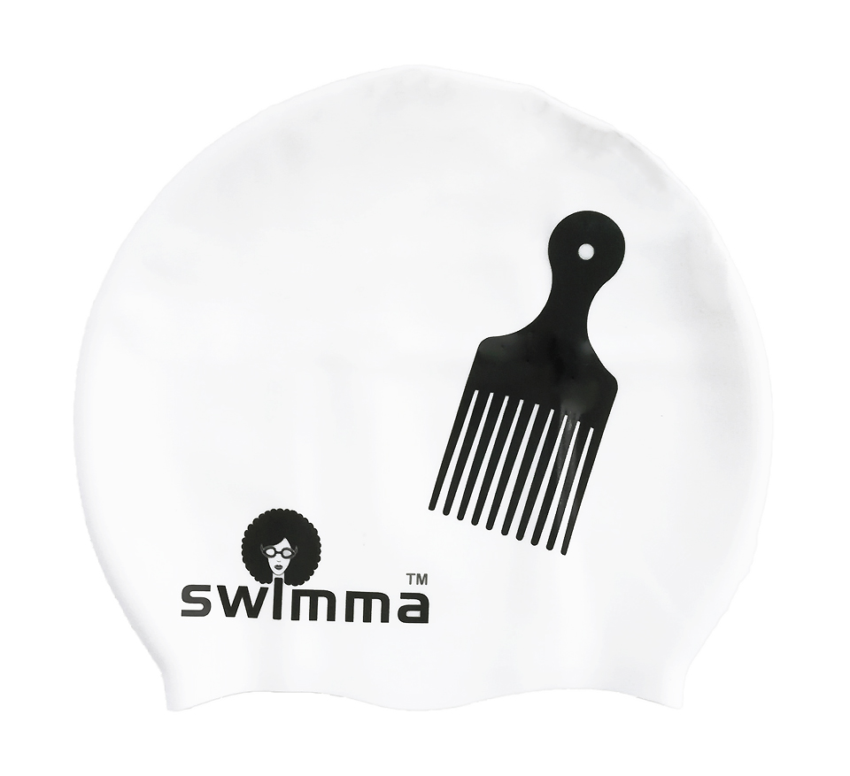 Afro-Midi Comb White – Swimma Caps